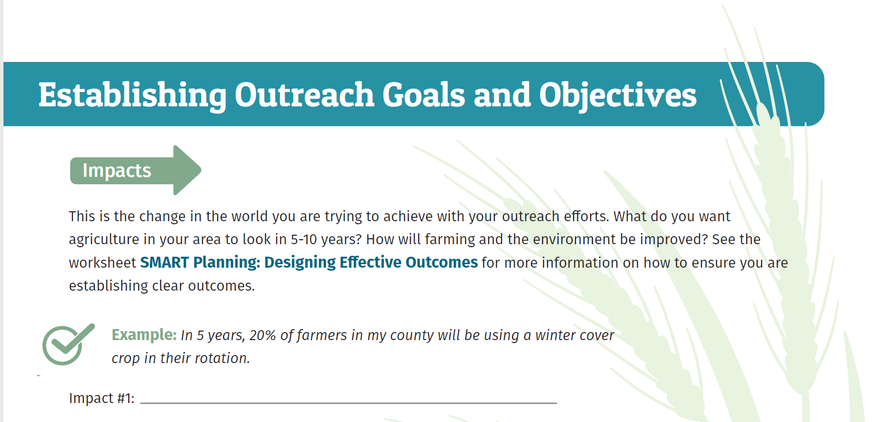 Establishing Outreach Goals and Objectives - National Wildlife ...